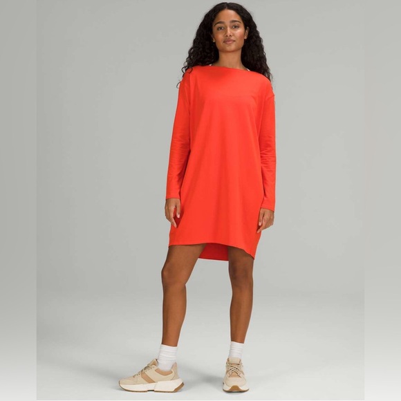 lululemon athletica | Dresses | Lululemon Back In Action Long Sleeve ...